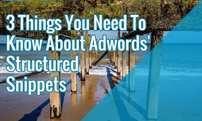 3 Things To Know About Adwords Structured Snippets